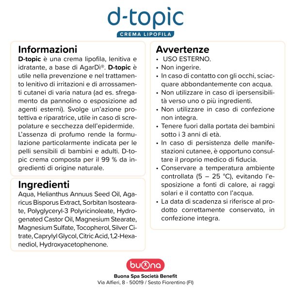 D-topic crema lipofila - Buona